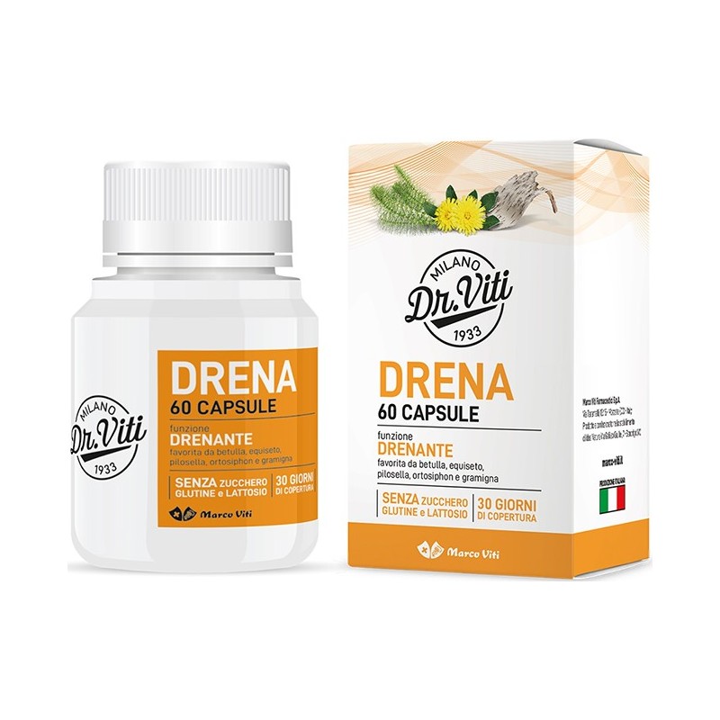 Dr. Viti Drena Forte Integratore Drenante E Antiossidante 60 Capsule